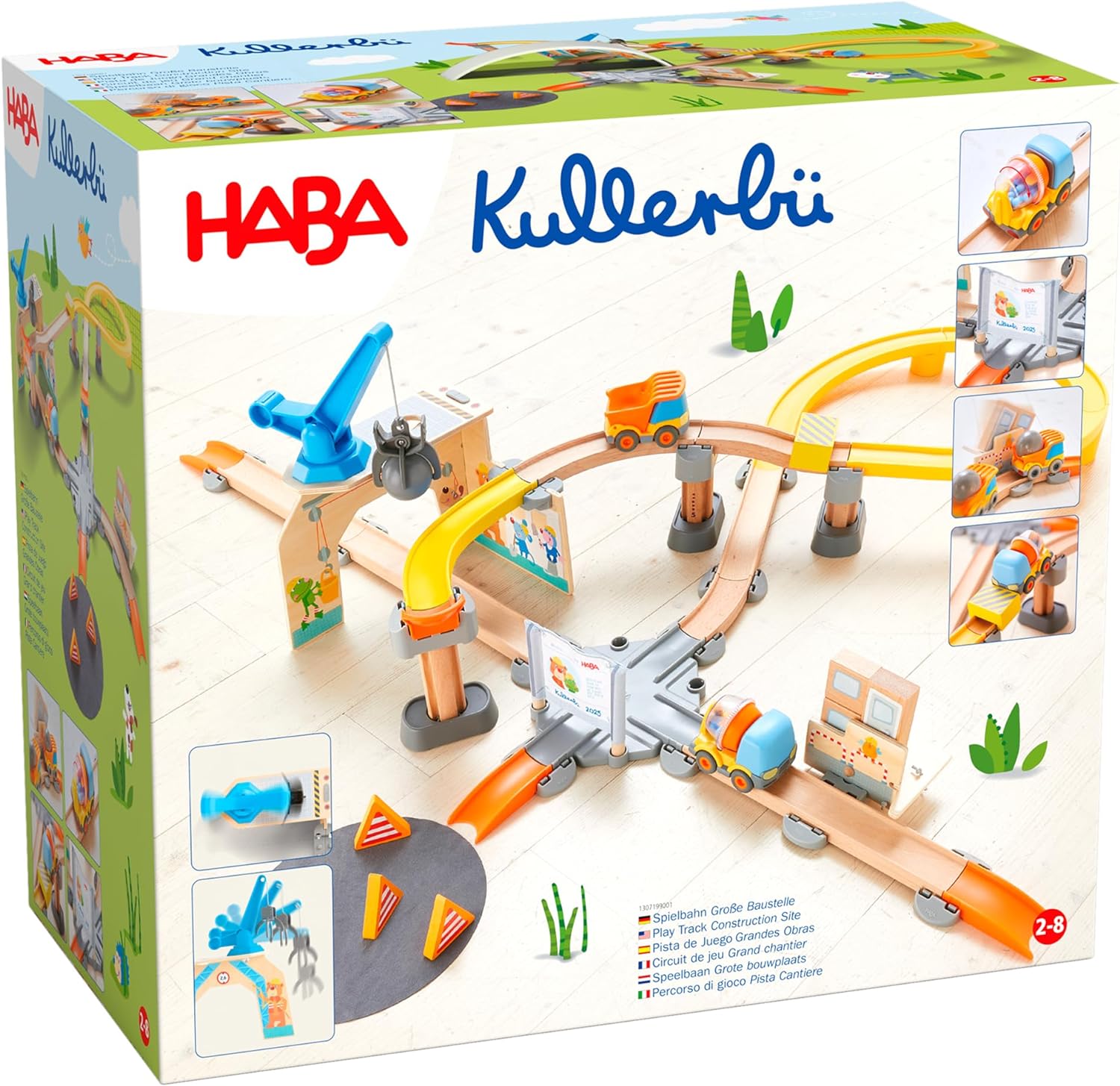 Stor kulebane med byggeplasstema – Bygg og lek