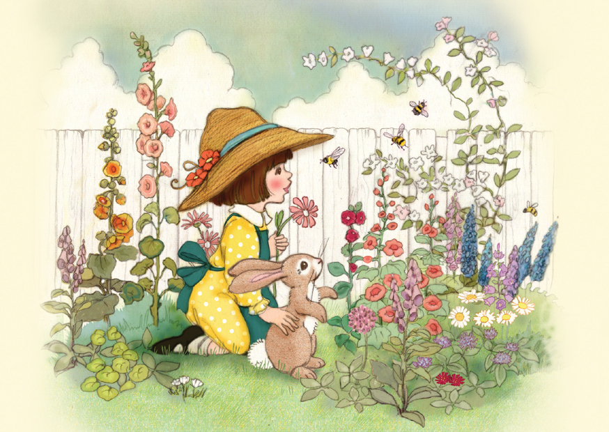 Postkort fra Belle & Boo – Bumble bee garden