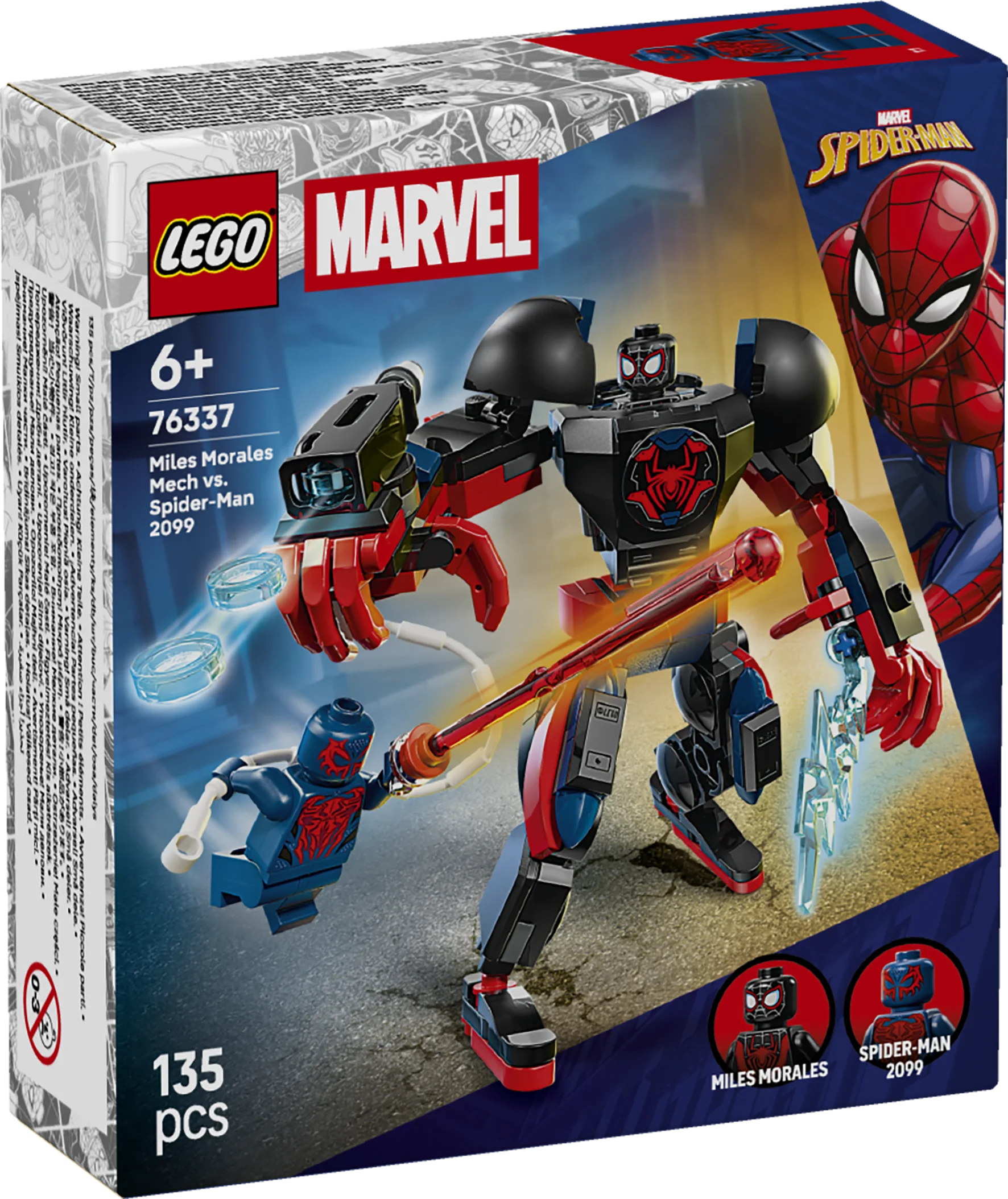 Miles Morales-robot mot Spider-Man 2099 76337
