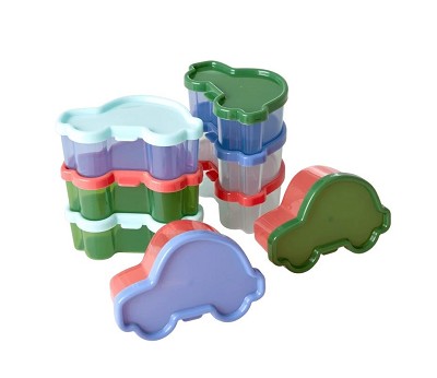 Plastbokser bil, 8 stk - Rice