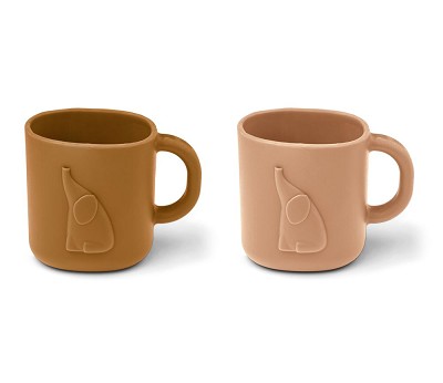 Kopp i silikon, Tuscany Rose, 2 stk - Liewood