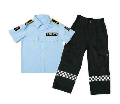 Politiuniform, 4-5 år, kostyme