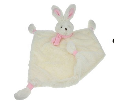 Hvit / rosa koseklut med kanin