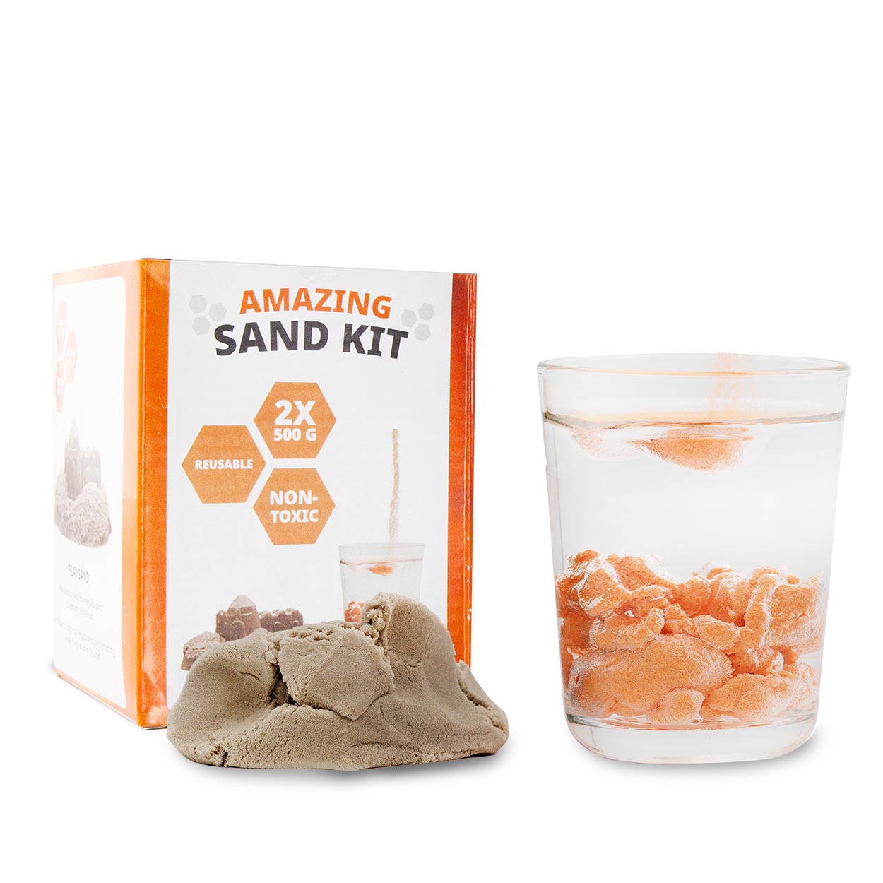 Magisk og kinetisk sand 1 kg - lek og oppdag